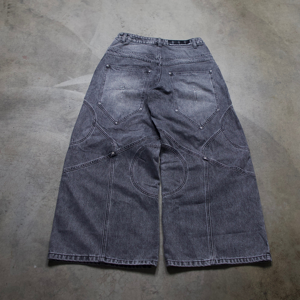 CIRCLE DENIM V1 (STONE WASHED GREY) – Lineage